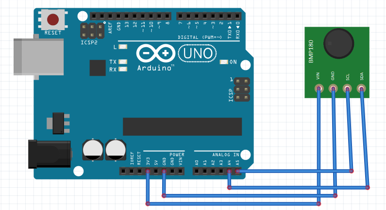 Arduino Tec: Ejemplo #10 Sensor de presión barométrica digital BMP180