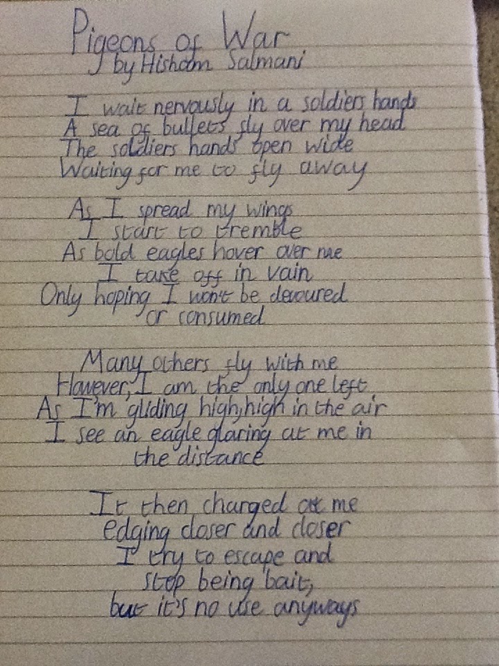 Year 6 Diamonds: Animals in War poetry