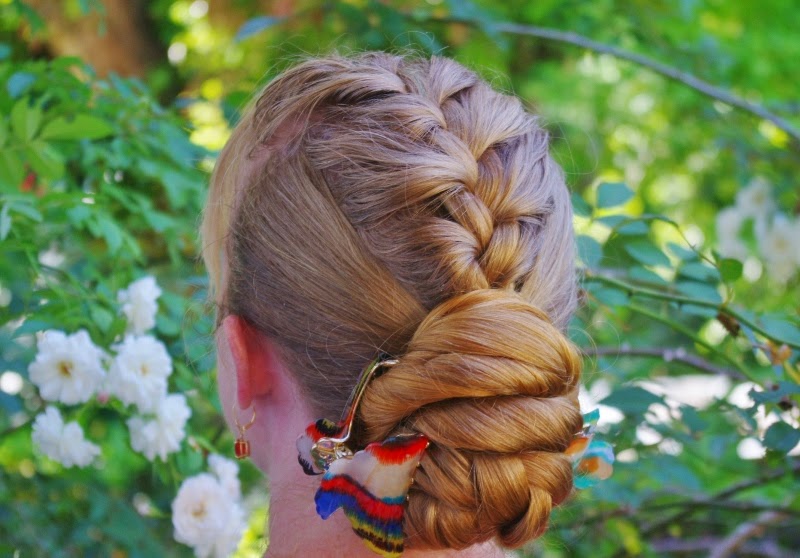 HAIRSTYLES TREND: >5 minute hairstyle~ Poofy French Mohawk Braid, Bun