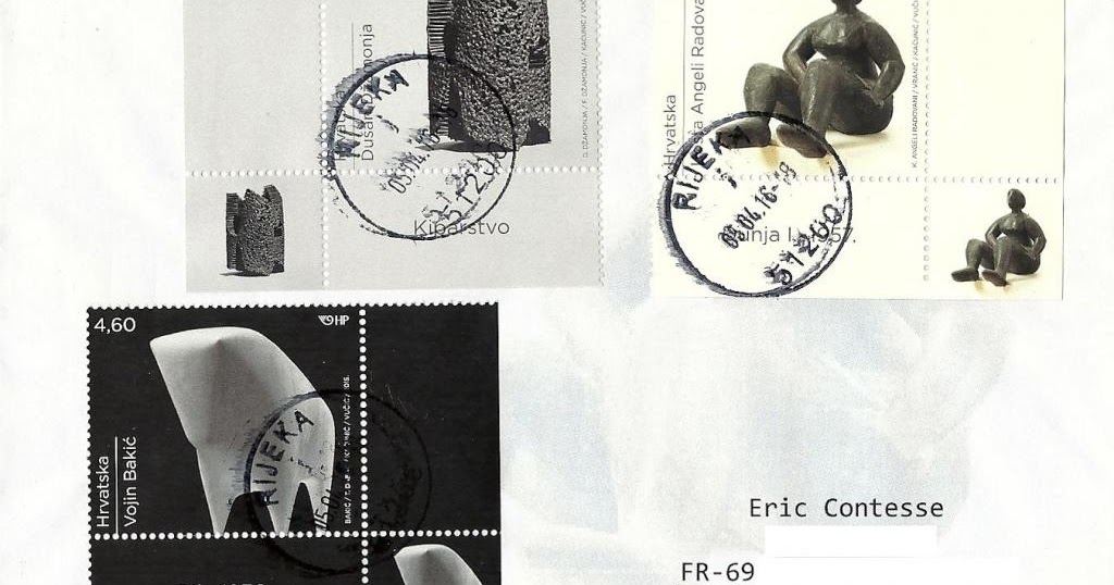 Mon Blog Timbré: "Visual Art - Sculptures" stamp set from Croatia