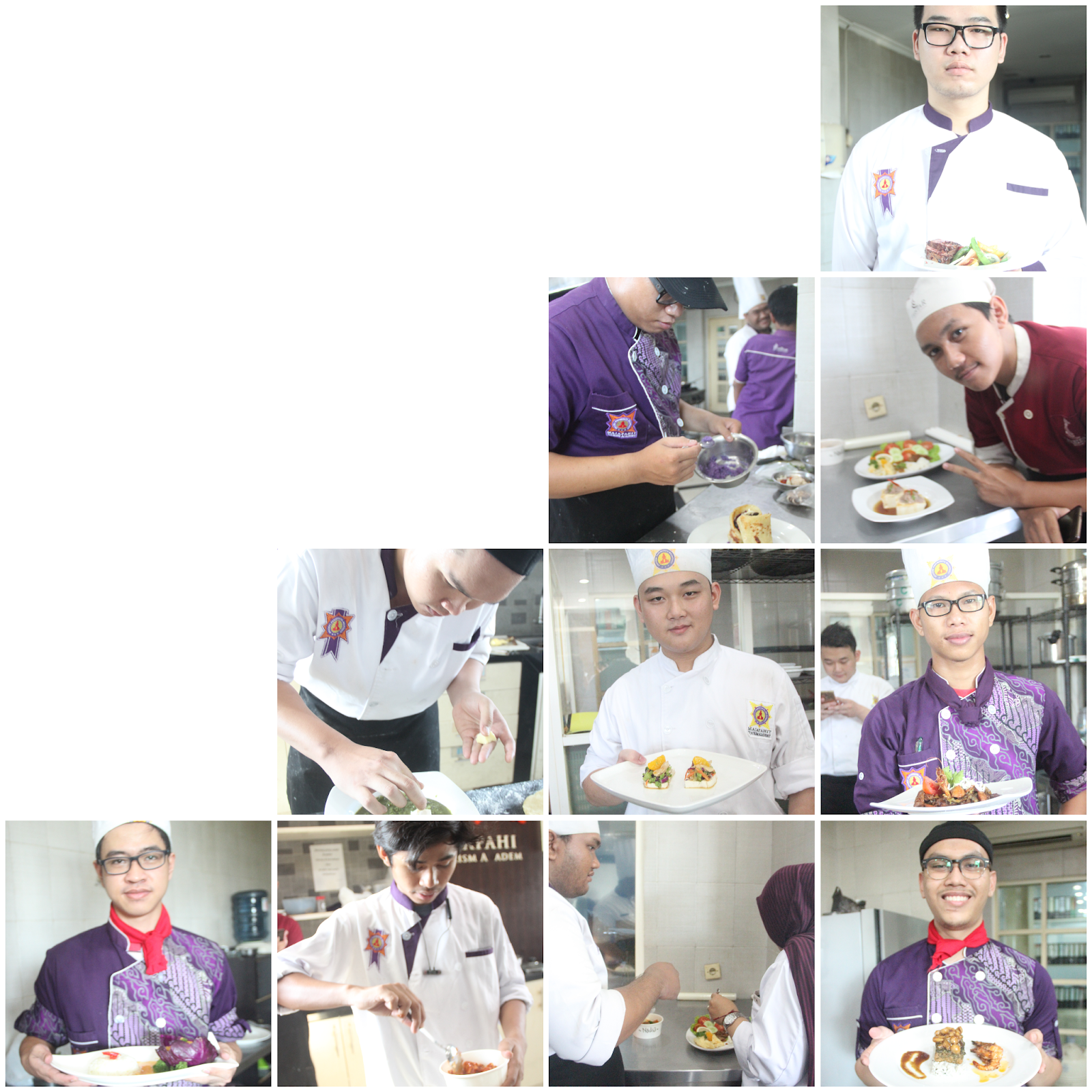 Mahasiswa Advanced Culinary Class Ujian Praktik Masak 'Asian Healthy ...