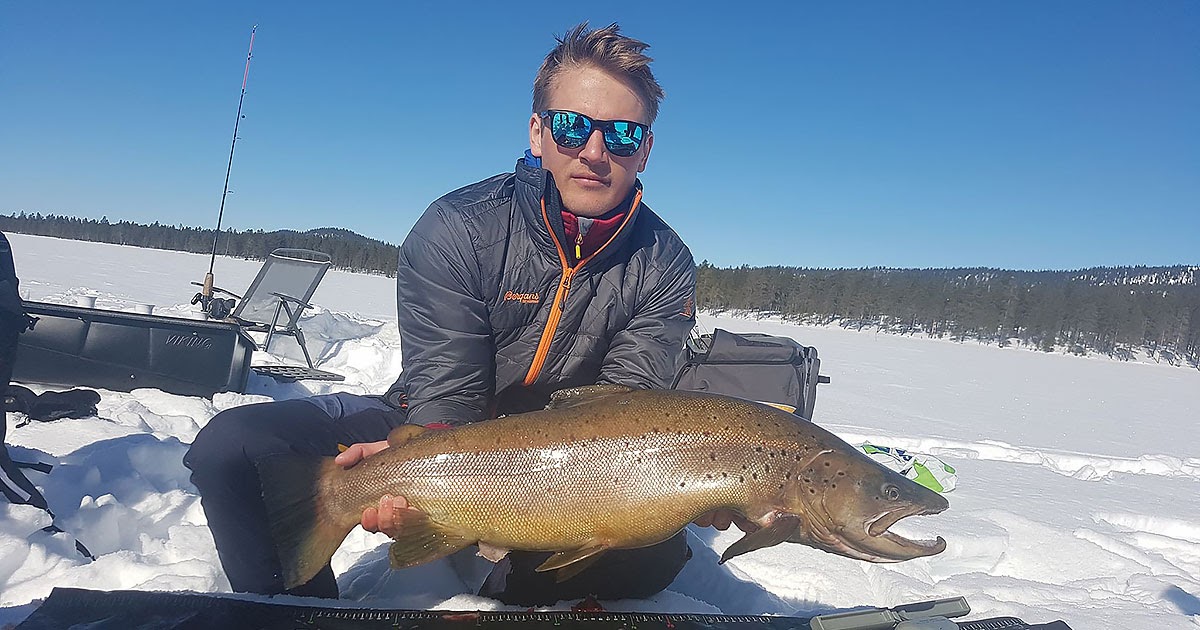 Team Propell fiske: Fikk to digre ørreter på isen