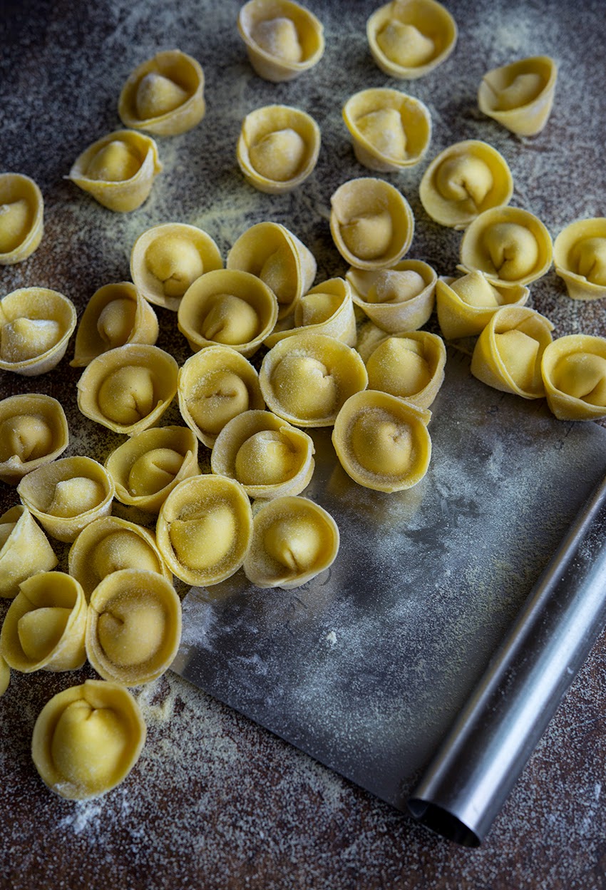 Homemade Pasta: Cappelletti or 'Little Hats' - WILD GREENS & SARDINES