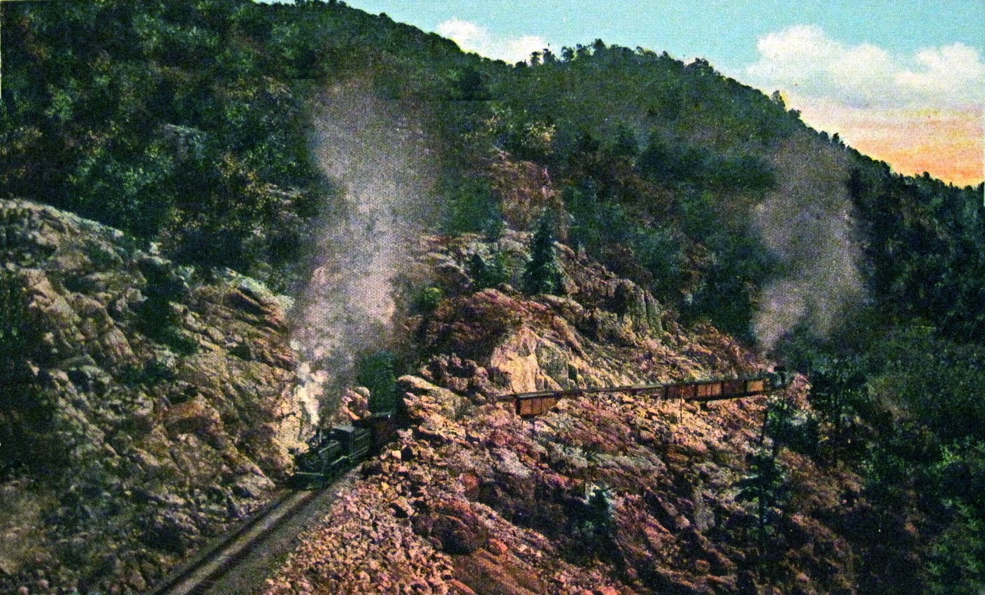 transpress nz: steam train over Homestake Pass near Butte, Montana ...