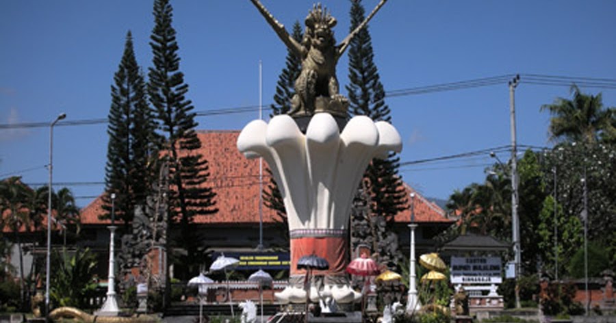 Bali tourism map: Singaraja