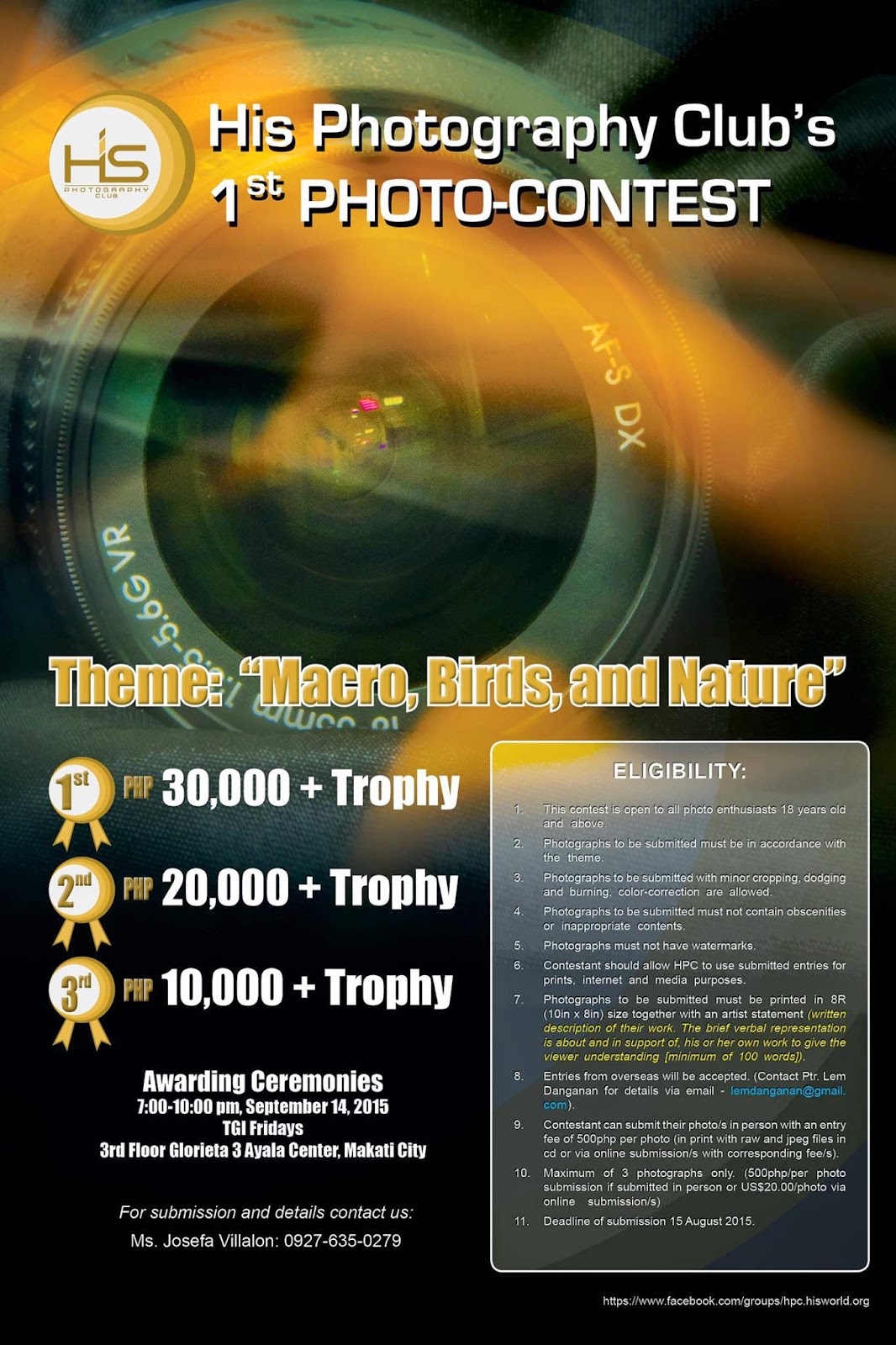 His Photography Club's Photo-Contest 2015