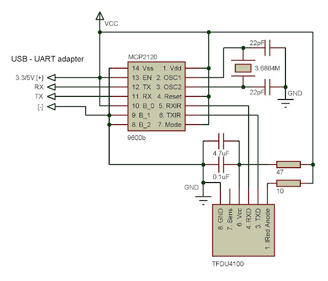 Устройства на микроконтроллерах: ИК (IrDA) адаптер для работы со ...