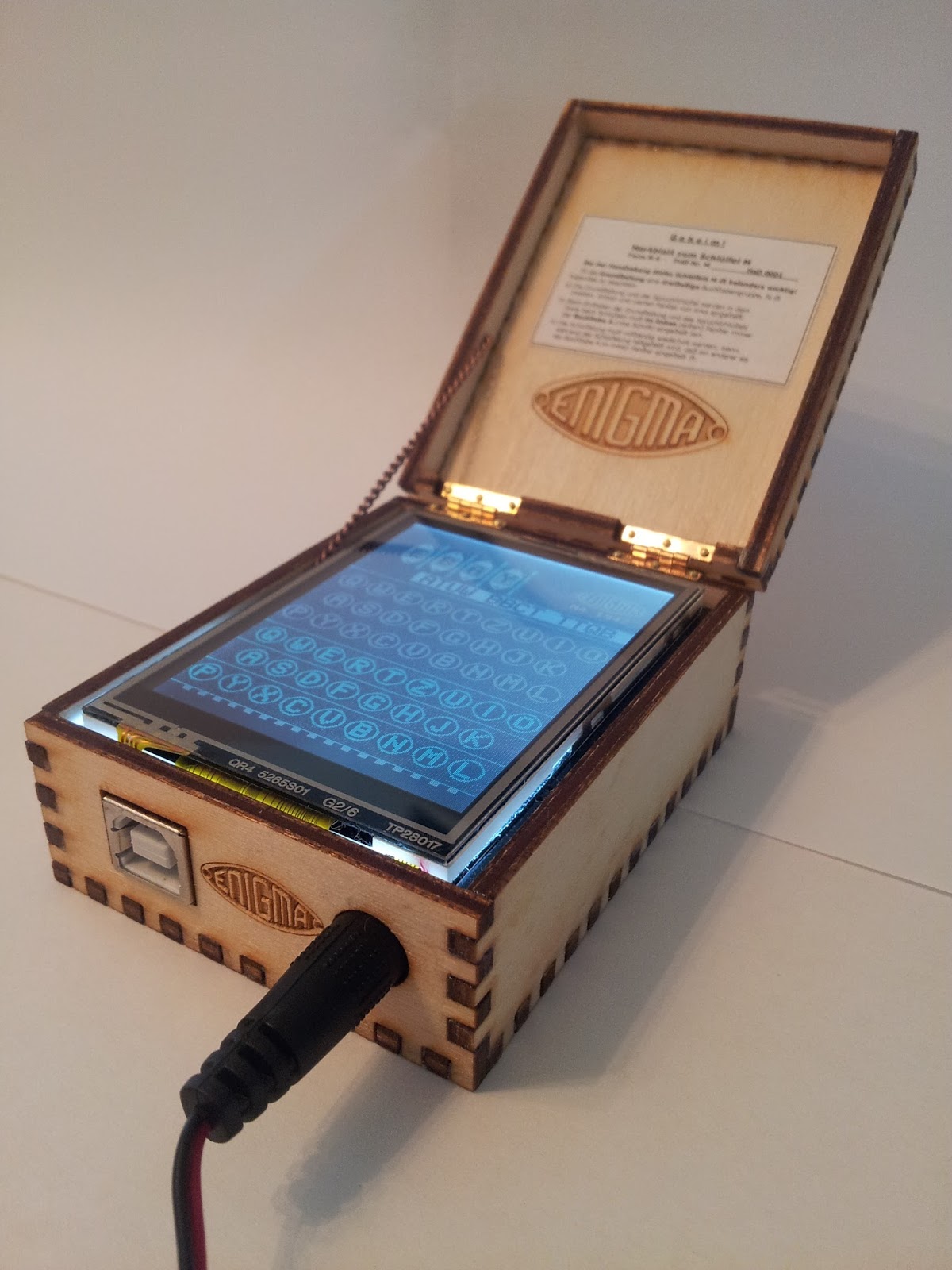 Arduino Enigma Machine Simulator : 2014