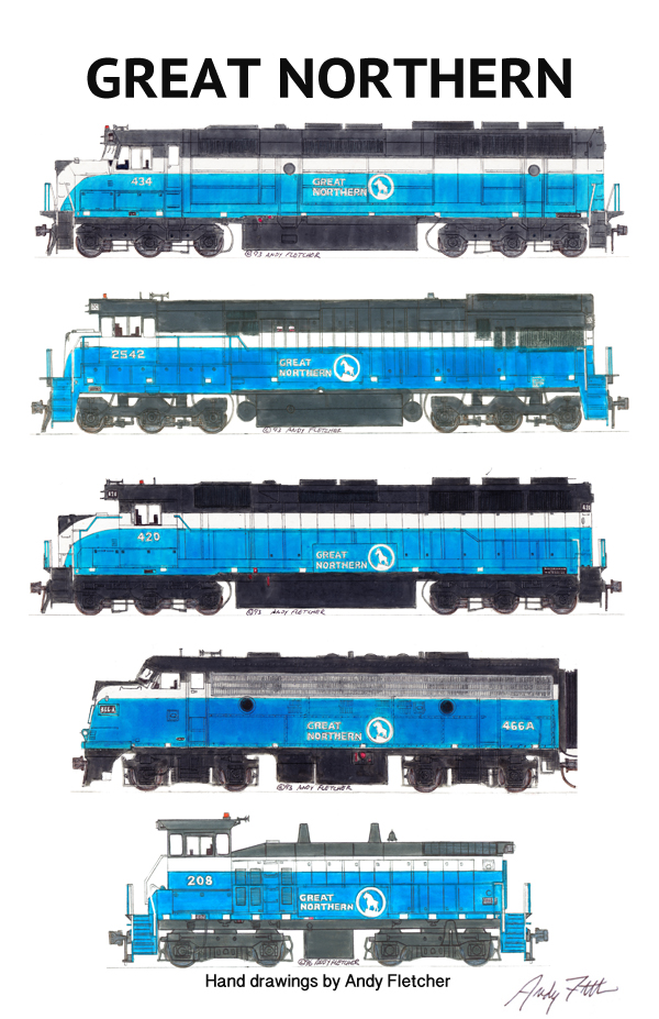 Andy Fletcher Blog-: Great Northern Locomotives at Havre, Montana