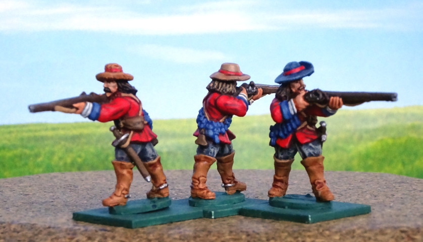 Miniature Soldiers: ECW Dragoons on foot
