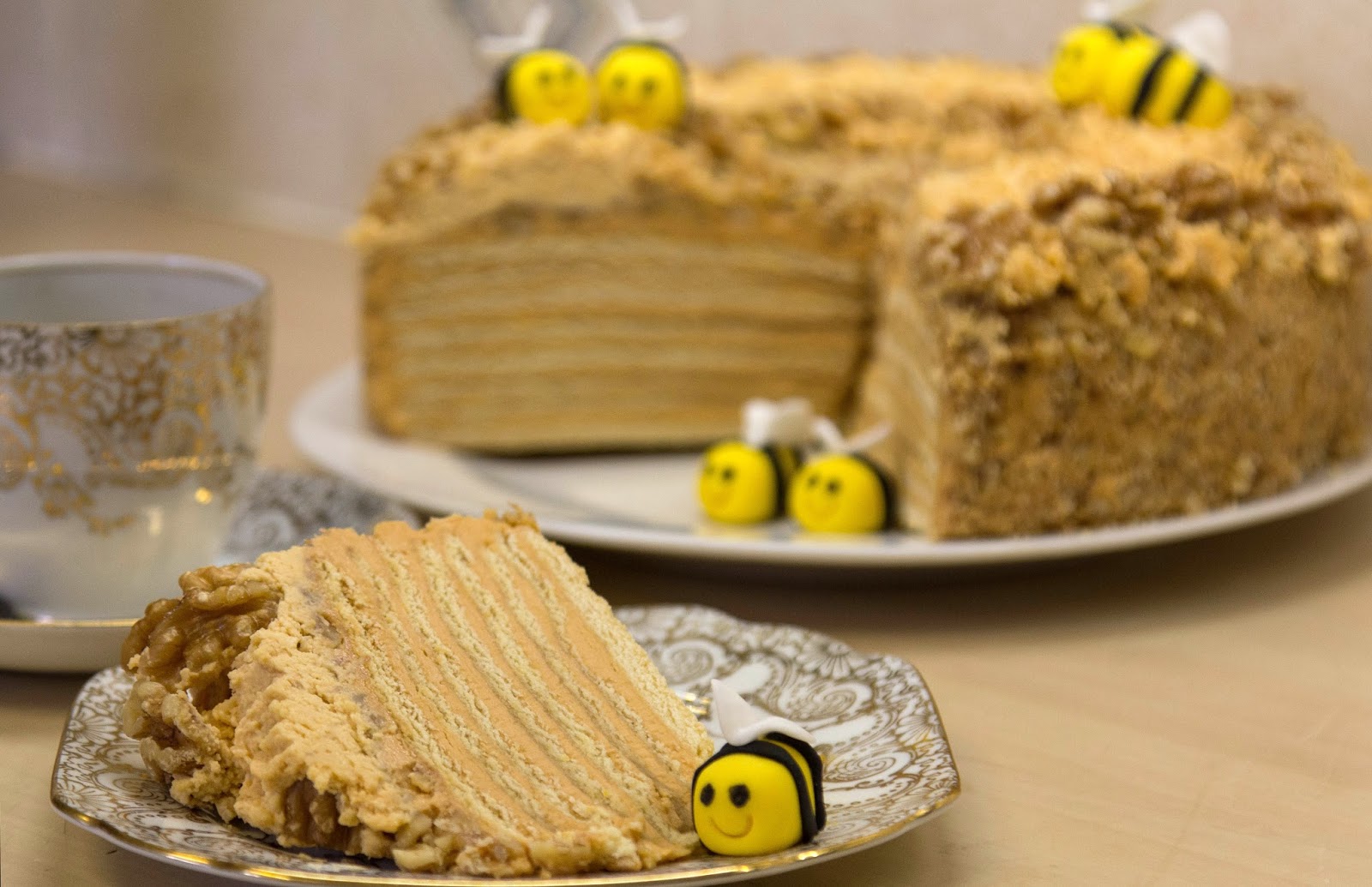 Escapes and Photography: Medovnik. A Czech Honey Cake made with ...