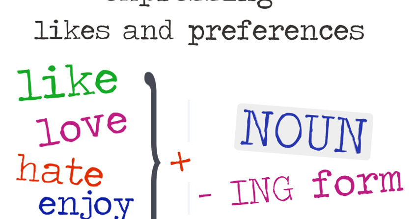 My English Blackboard: Expressing LIKES and PREFERENCES
