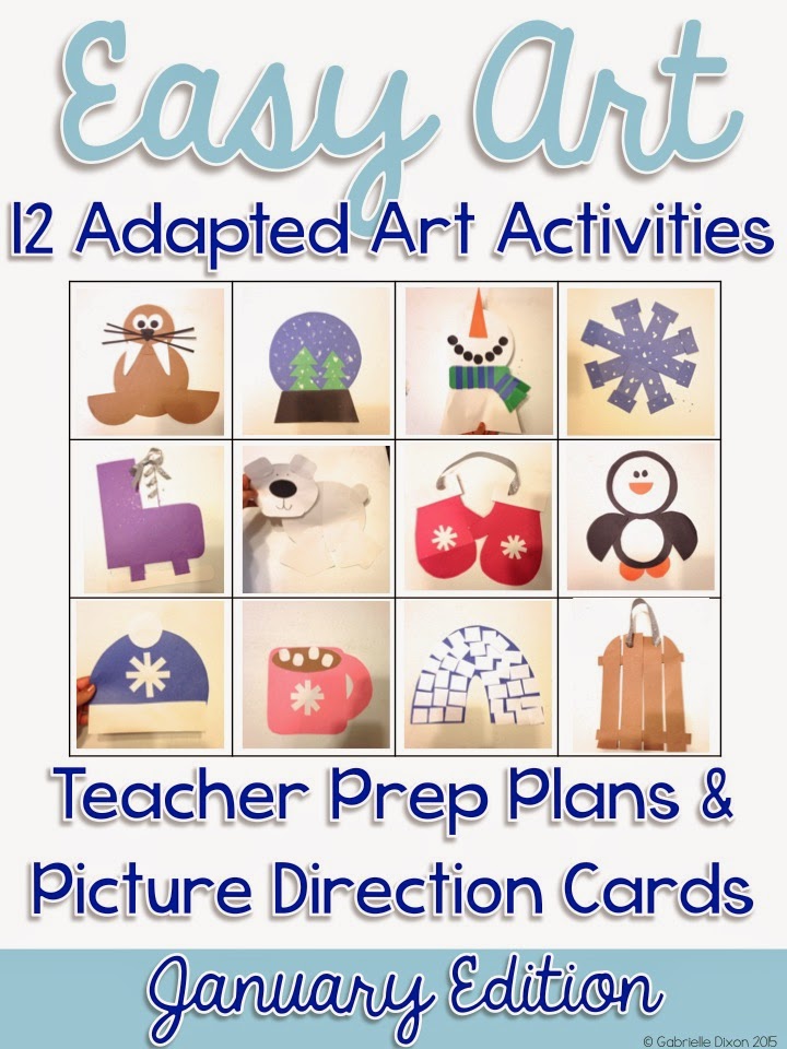 January Adapted Art Activities - Teaching Special Thinkers