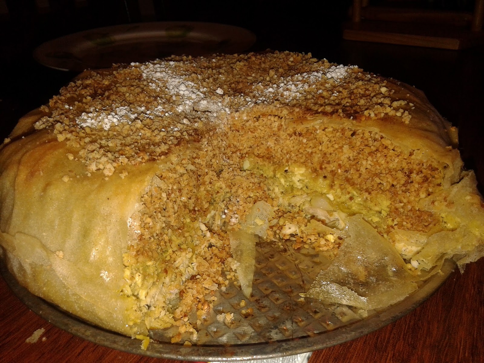 PASTELA MARROQUÍ DE POLLO