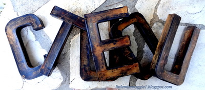 LittleMissMaggie: Rusty Letters and a Modern Masters Rust Finish Tutorial