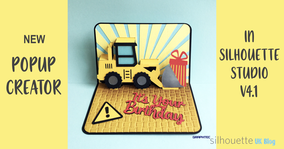 Crafting Quine: NEW Pop Up Cards in Silhouette Studio V4.1 - Digger Card