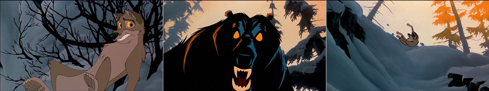 Colorful Animation Expressions: Bear Fight in the Snow