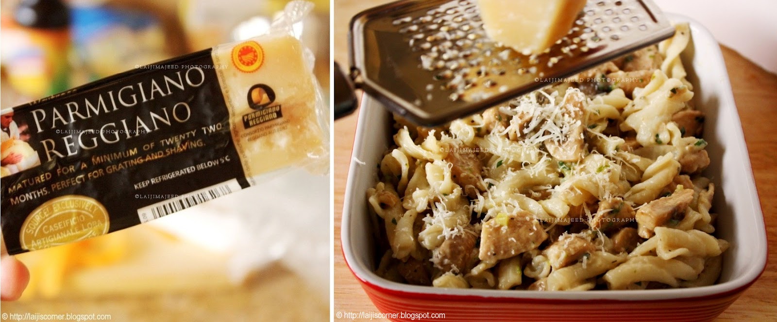 Laiji's Creative Corner: Chicken Fusilli Alfredo Bake