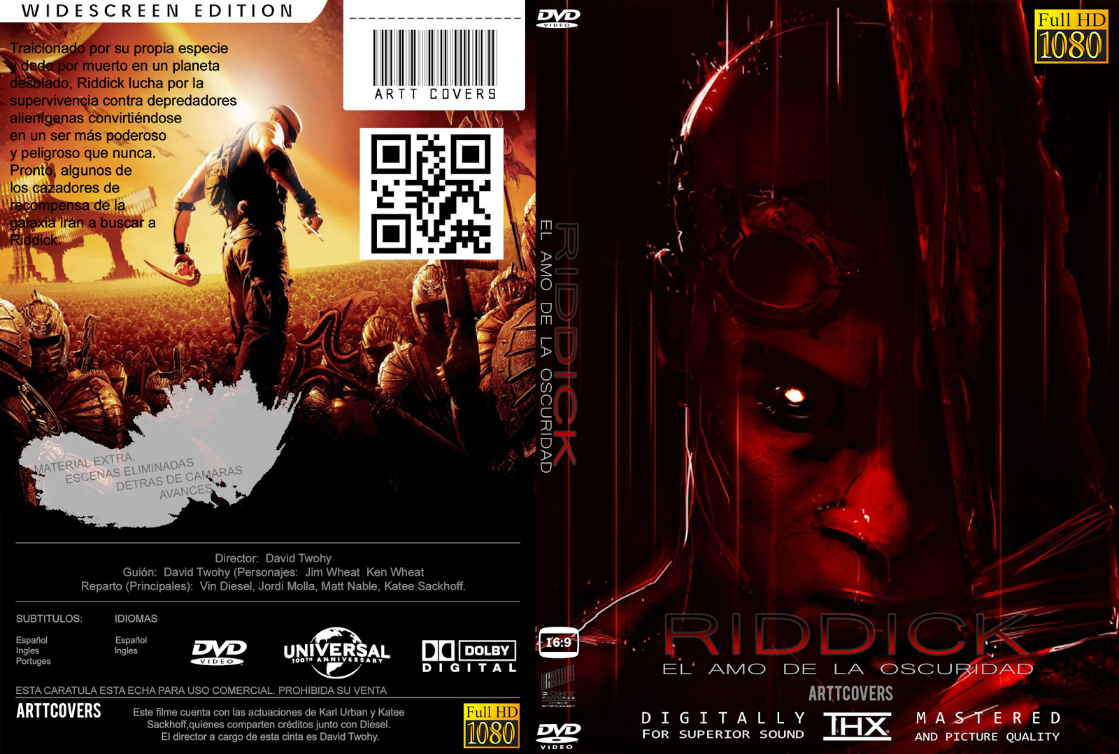 Riddick Dvd Cover