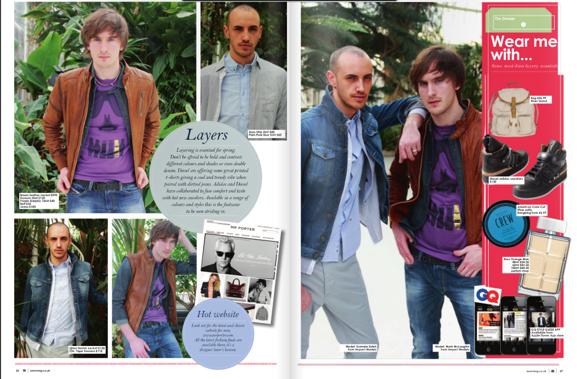 Impact Models, Casting and Promotion Agency.: Seen Magazine.