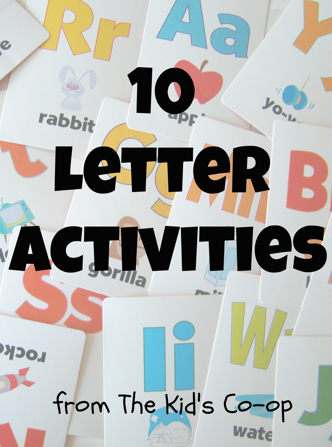 10 Letter Activities: Kid's Co-op ~ Reading Confetti