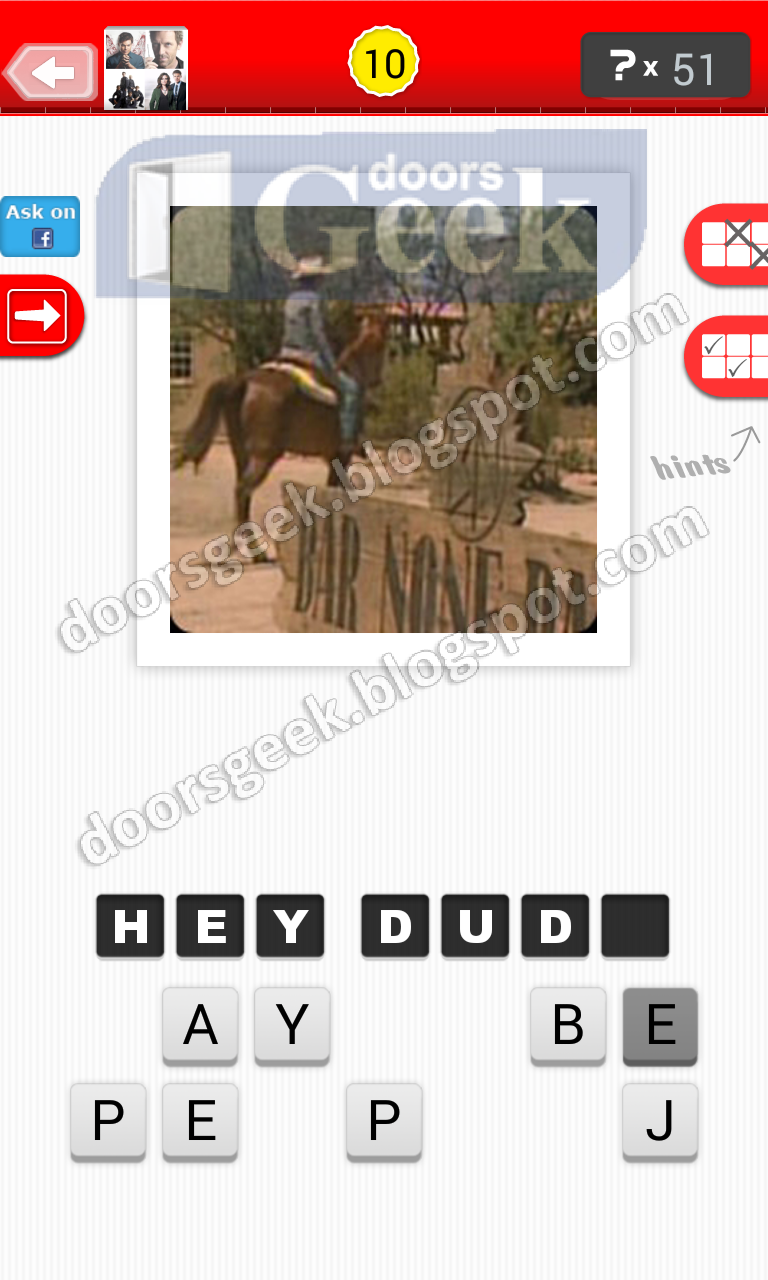 Guess the TV Show - Level 26-10 Answer ~ Doors Geek