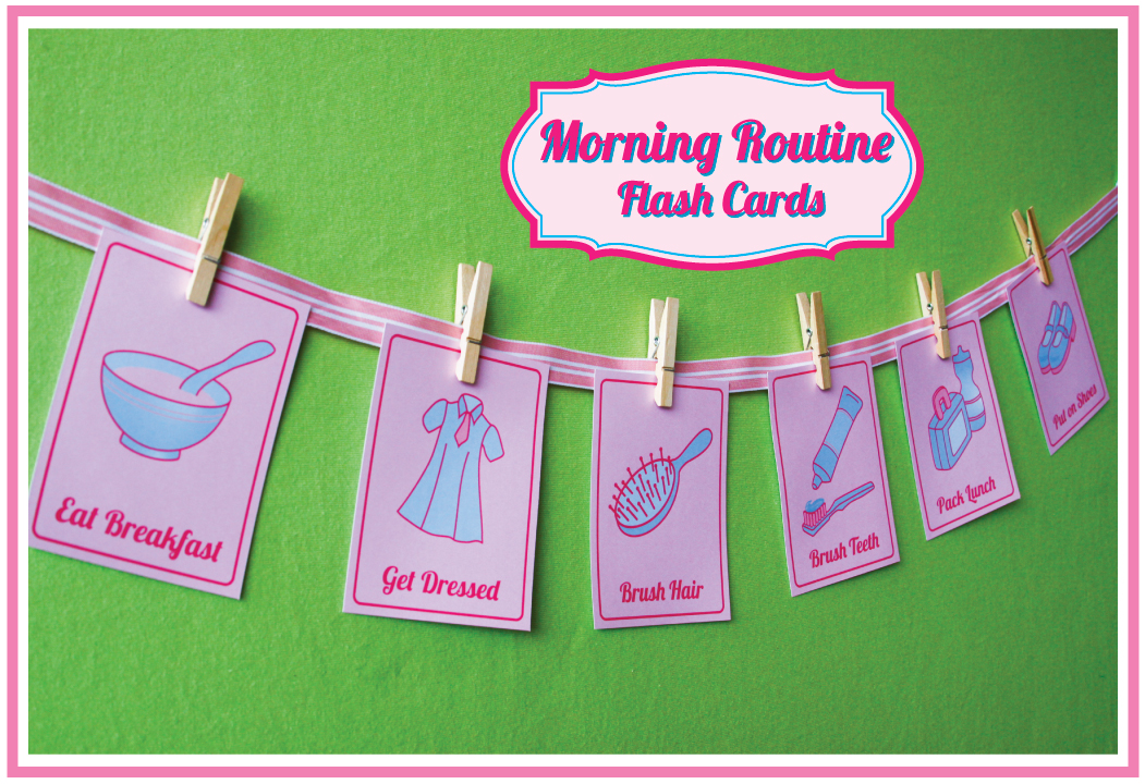 Ashlee Rae Designs: {Free Printables} Morning Routine Flash Cards