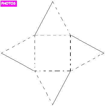Triangular pyramid net - modbillo