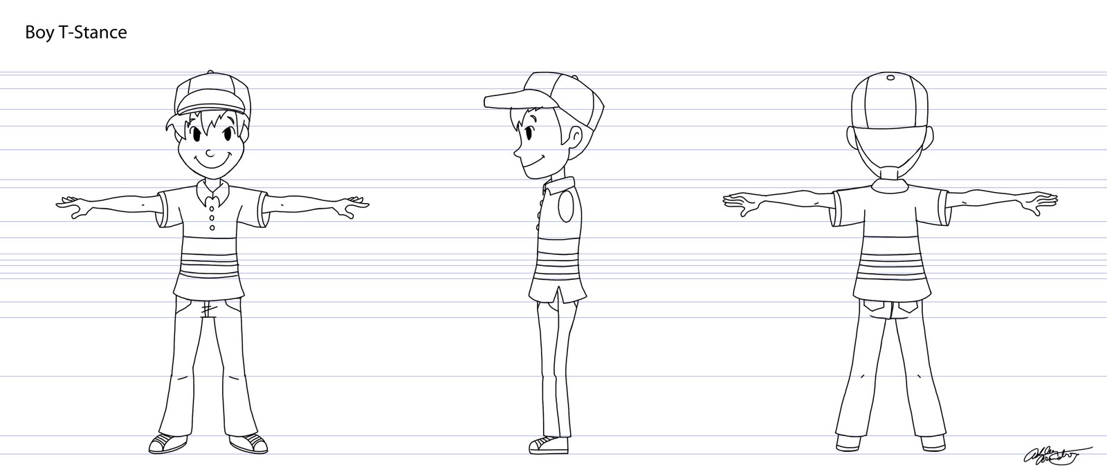 Ashley's Art: T-poses
