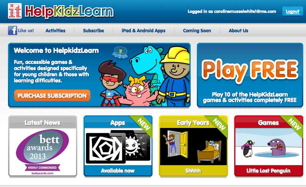 AAC Girls: HelpKidsLearn Website