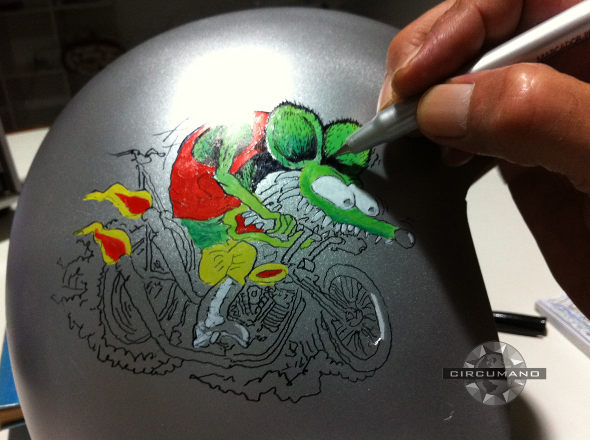 CIRCUMANO: Rat Fink de Ed Roth no capacete