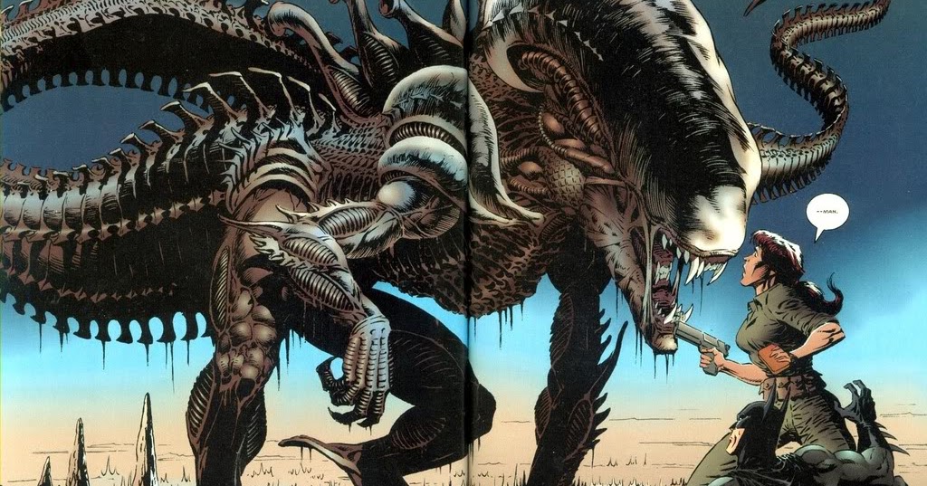 Monsters & Beasts Database: Dinosaur Croc Alien hybrid (Batman vs. Aliens)