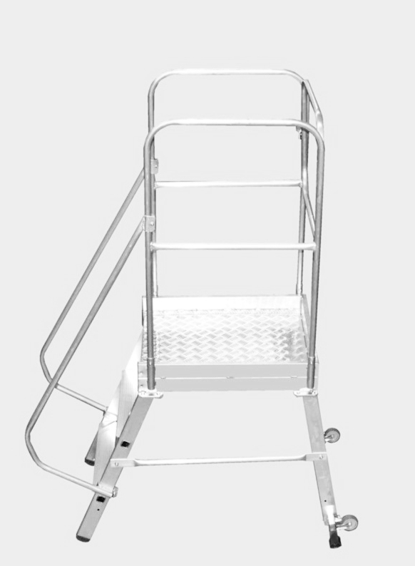 Scara cu platforma de 600 x 700 mm, deplasabila pe roti, tip PSA ~ en ...