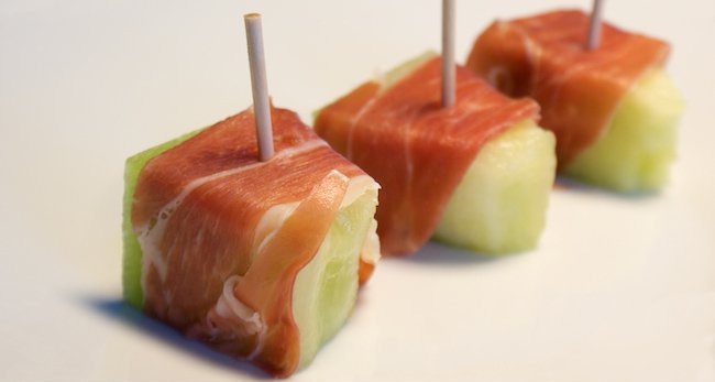 Recetas TATA: Brochetas de Melón con Jamón