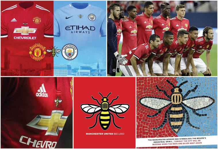 Football teams shirt and kits fan: Manchester City Bee Emblem 2017