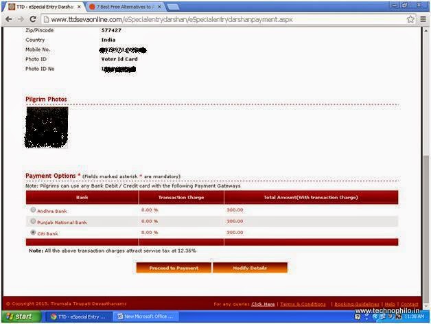 Online Special Entry Ticket & Darshan at Tirumala Temple