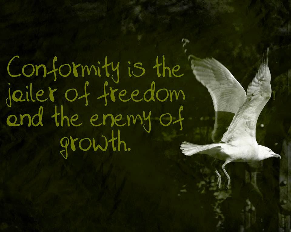 CONFORMITY IS THE JAILER OF FREEDOM AND THE ENEMY OF GROWTH. - Quotes