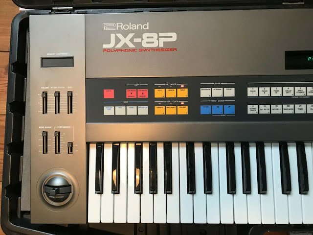 MATRIXSYNTH: Vintage 1985 Roland JX-8P Polyphonic Synthesizer JX8P + Case