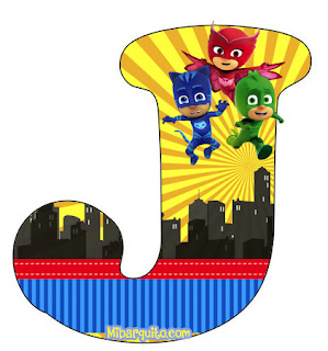 Alfabeto de PJ Masks en la Ciudad. - Oh my Alfabetos!
