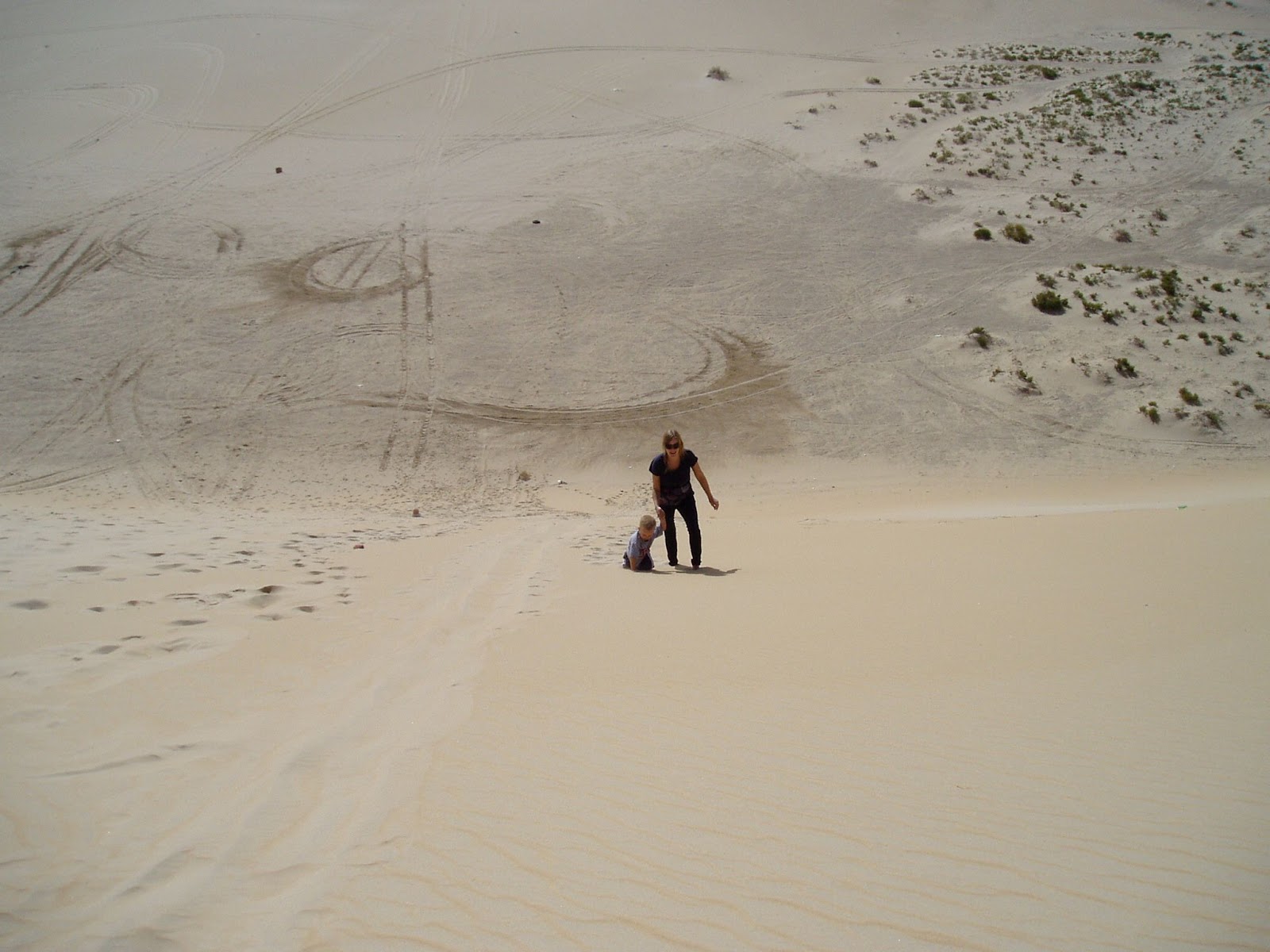 LAURAnce of aROBia: Sand Sledding