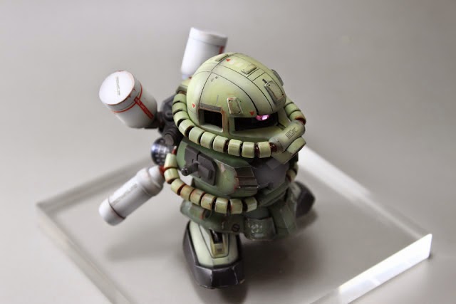Gundam Family: SD Zaku II Super Back Pack Custom Build