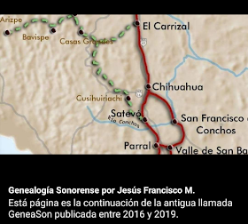 GeneaSon: Genealogía e Historia Sonorense: Mapa del Municipio de Yécora