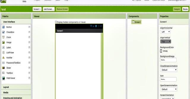 App Inventor: Creando una aplicación App Inventor: Creando una aplicación