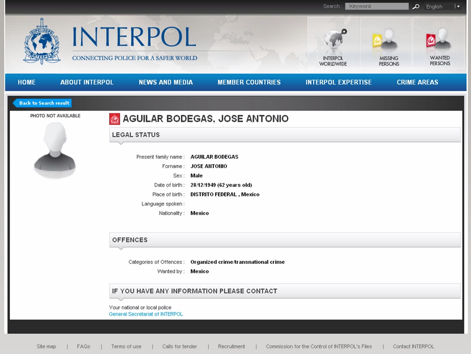 El chiapaneco digital: Emite Interpol ficha roja contra Josean por ...