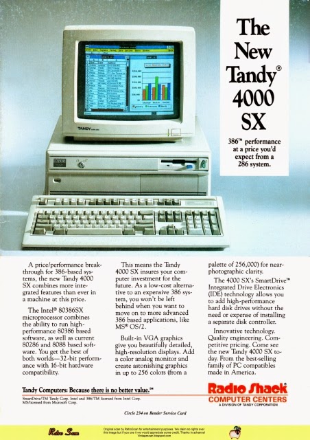 Rétro Scan: Tandy 4000 SX (1989)