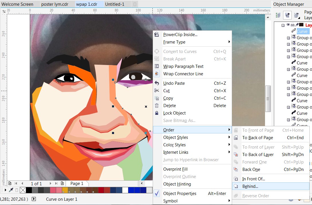 Tutorial Cara Membuat WPAP dengan Corel Draw