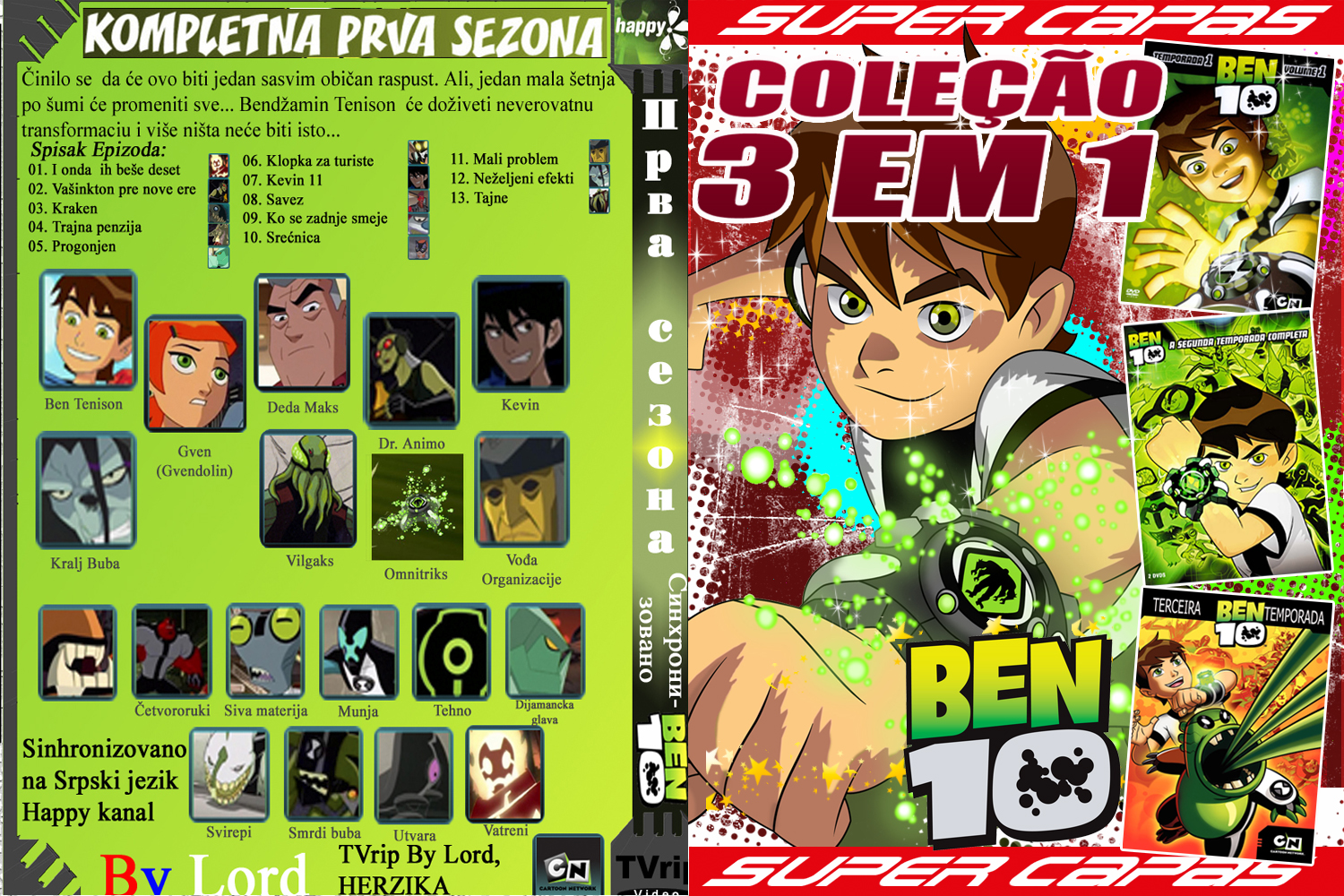 { Acervo Cds Mania capas em Cds, mp3 e shows }: Ben 10 3 em 1
