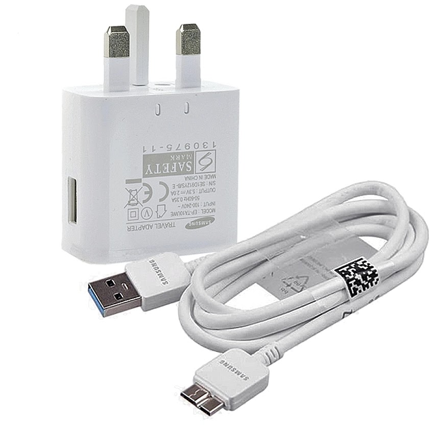Original Samsung 2A 10W USB 3.0 Travel Adapter + Charger And Data Sync ...