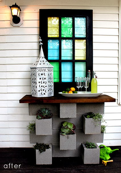 Create a container with concrete blocks | Garden Park