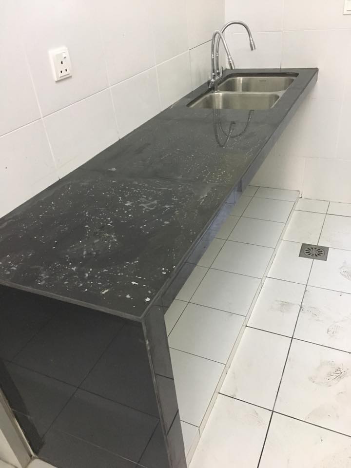 RUMPUN JAYA BINA GEMILANG: Pemasangan Sinki dan Table top